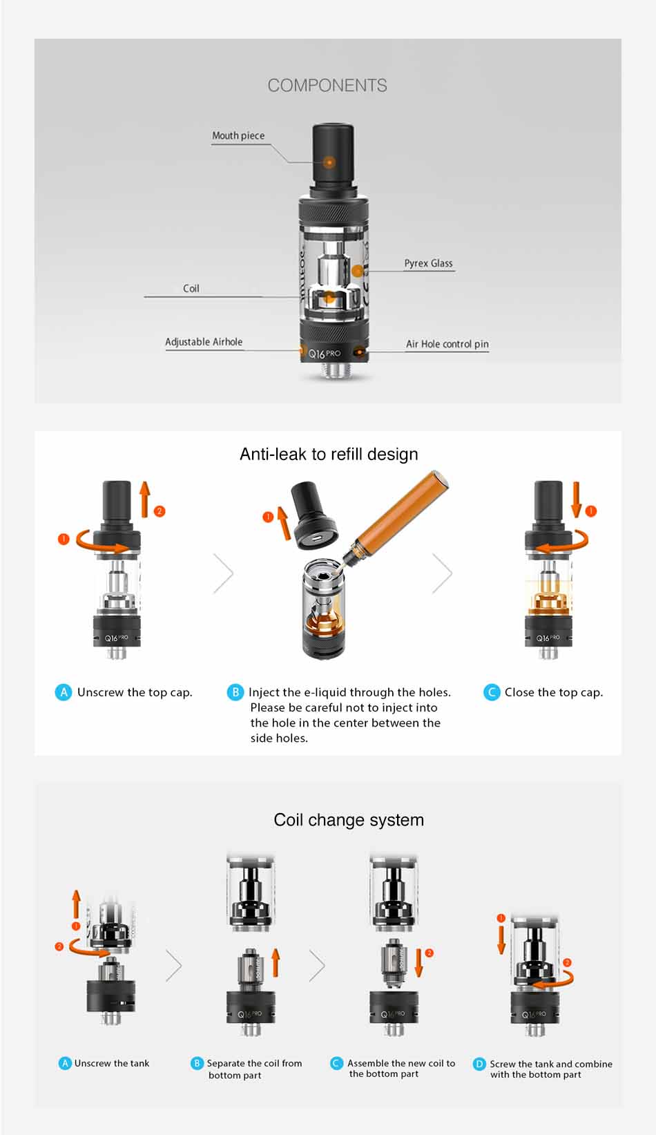 Justfog Q16 Pro Atomizzatore Tank